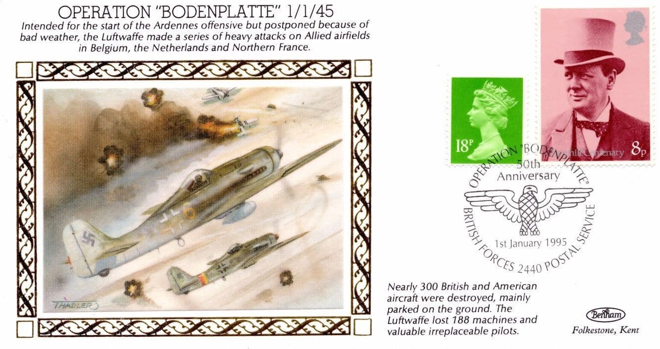 Operation Bodenplatte Military Ardennes War WW2 First Day Cover ...