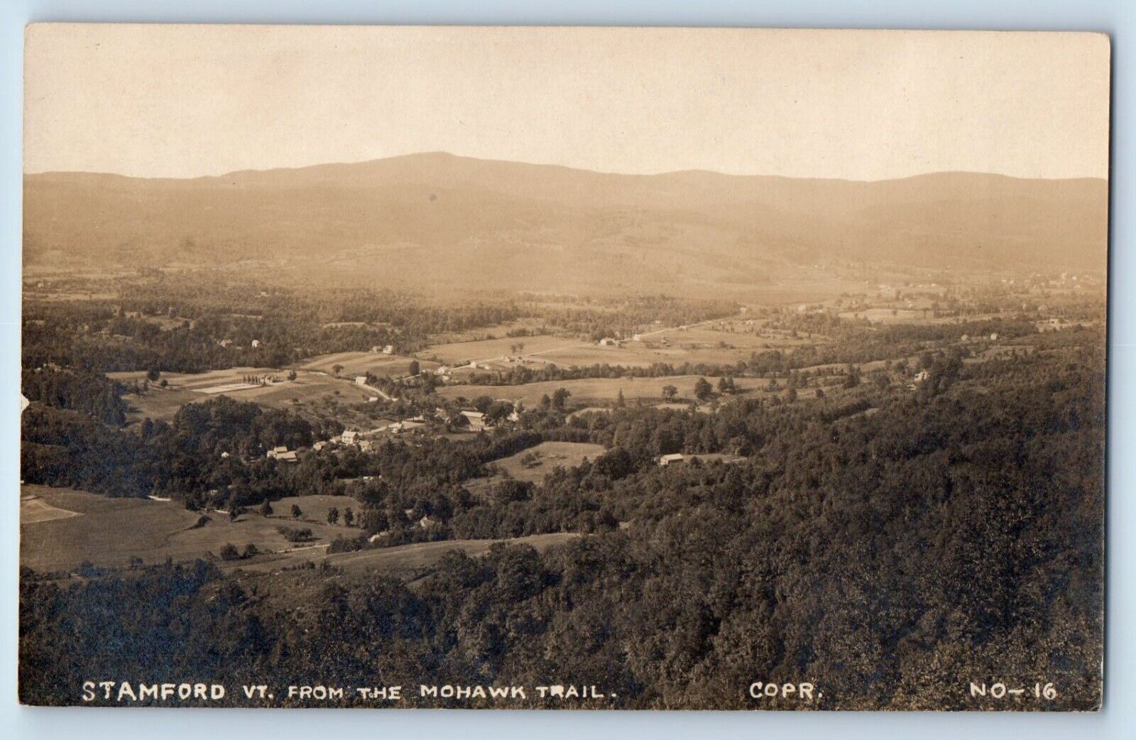 Stamford Vermont VT Postcard RPPC Photo From The Mohawk Trail Bird's ...