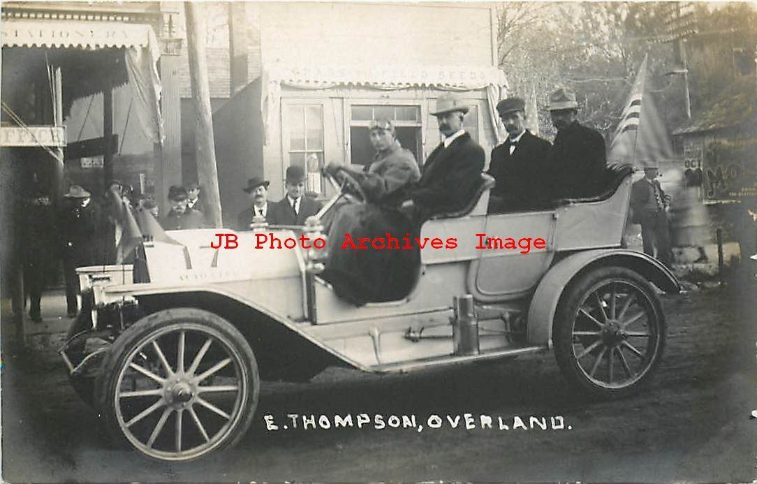 Early Auto, RPPC, E Thompson Overland Race Car No 17, Photo | Canada ...