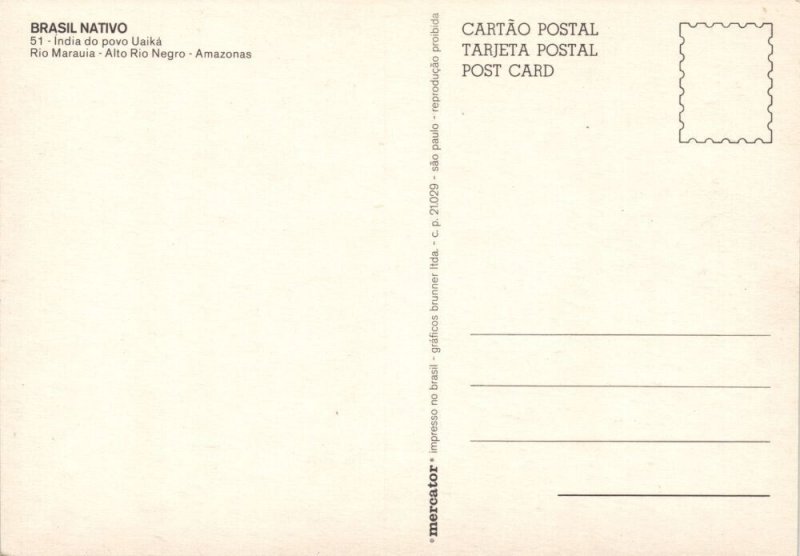 brazil, Amazonas, Native Uaika, Rio Marauia, Alto Rio Negra (1980s ...