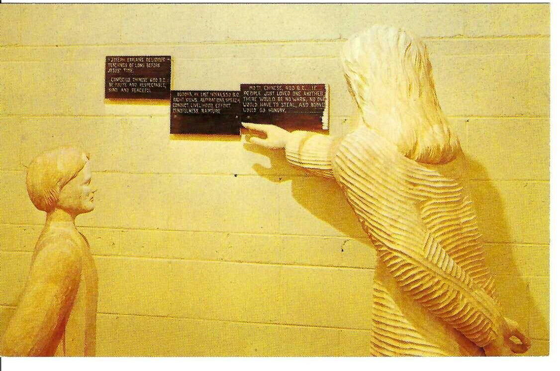 CL-140 WI Spooner Joseph Teaches Jesus Museum of Wood Carving Chrome ...