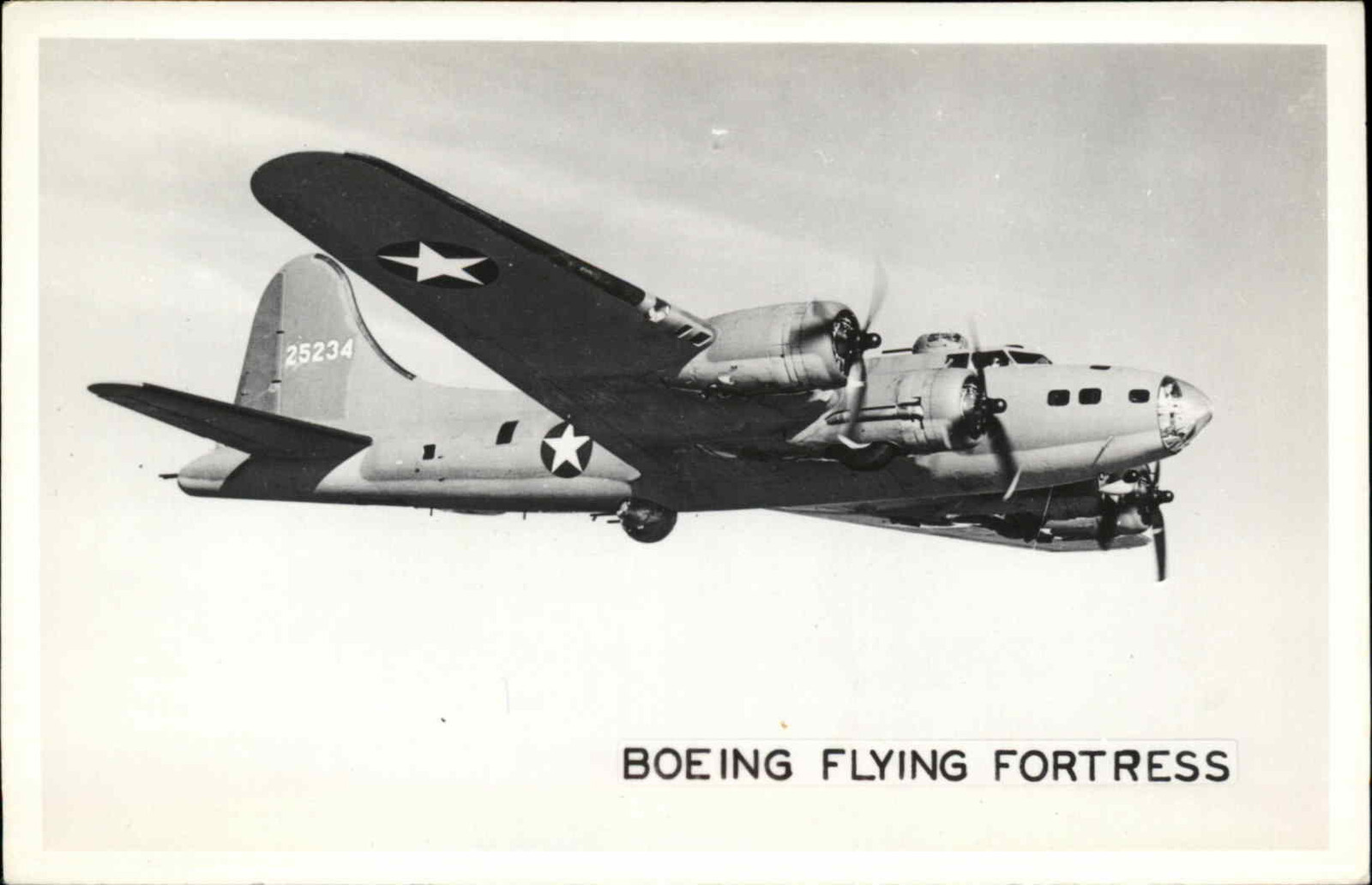 Boeing Flying Fortress Military Aviation Airplane WWII c1930s-40s ...