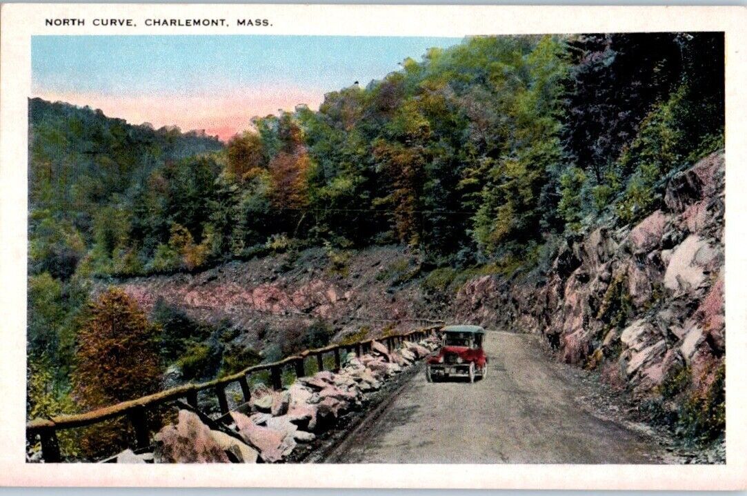 1920s North Curve Charlemont MA Mohawk Trail Postcard | United States ...