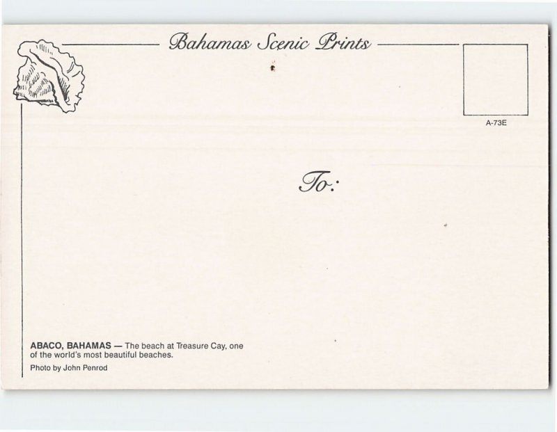 Postcard The beach at Treasure Cay, Abaco, Bahamas | Latin & South ...