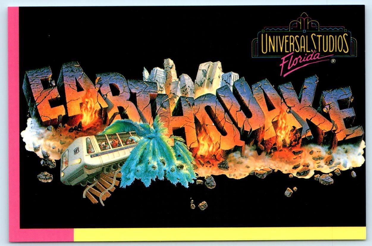 UNIVERSAL STUDIOS, Orlando FL ~ Amusement Park EARTHQUAKE 1993 ~ 4"x6 ...