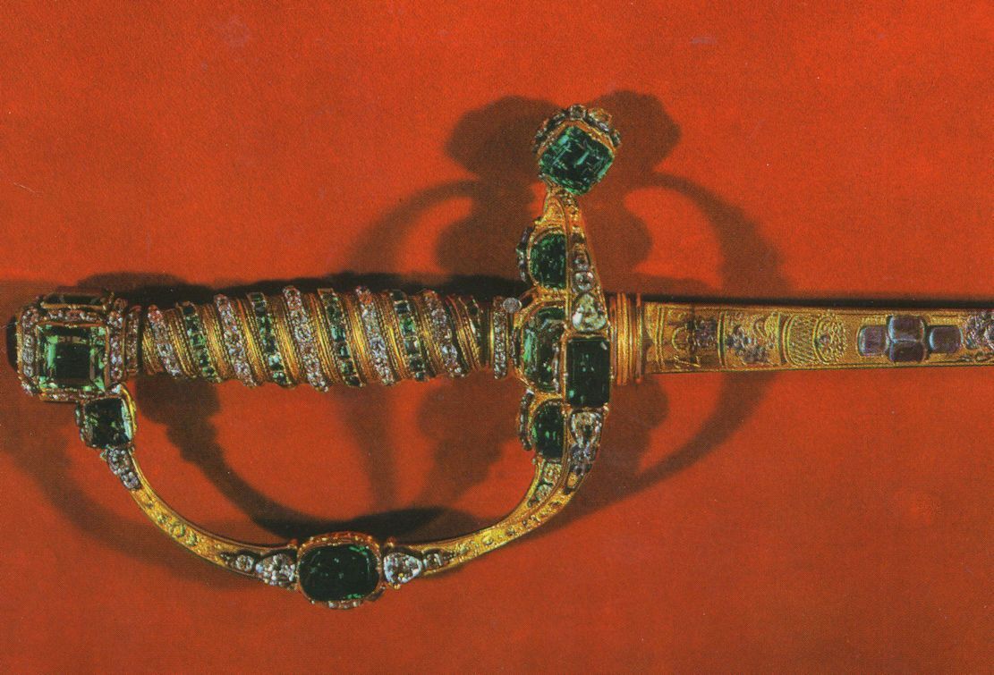 Rapier From Emerald Set 1737 Saxon Crown Jewels Postcard | Topics ...