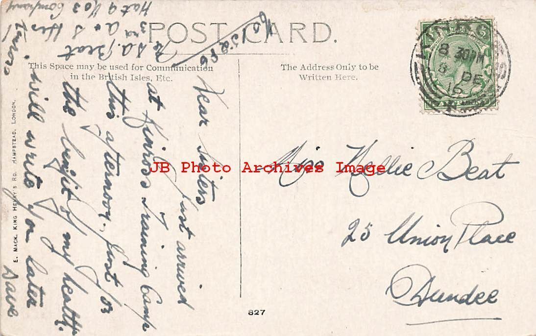 Military Comic, E Mack No 827, Don't Be Alarmed I'm Perfectly Safe Here ...