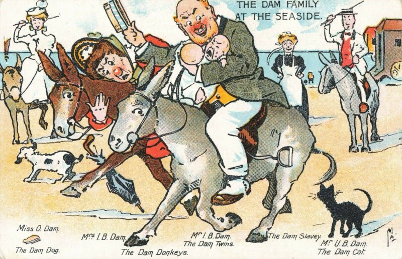 The DAM Family at the Seaside Valentine's Series Comic Postcard | Other ...