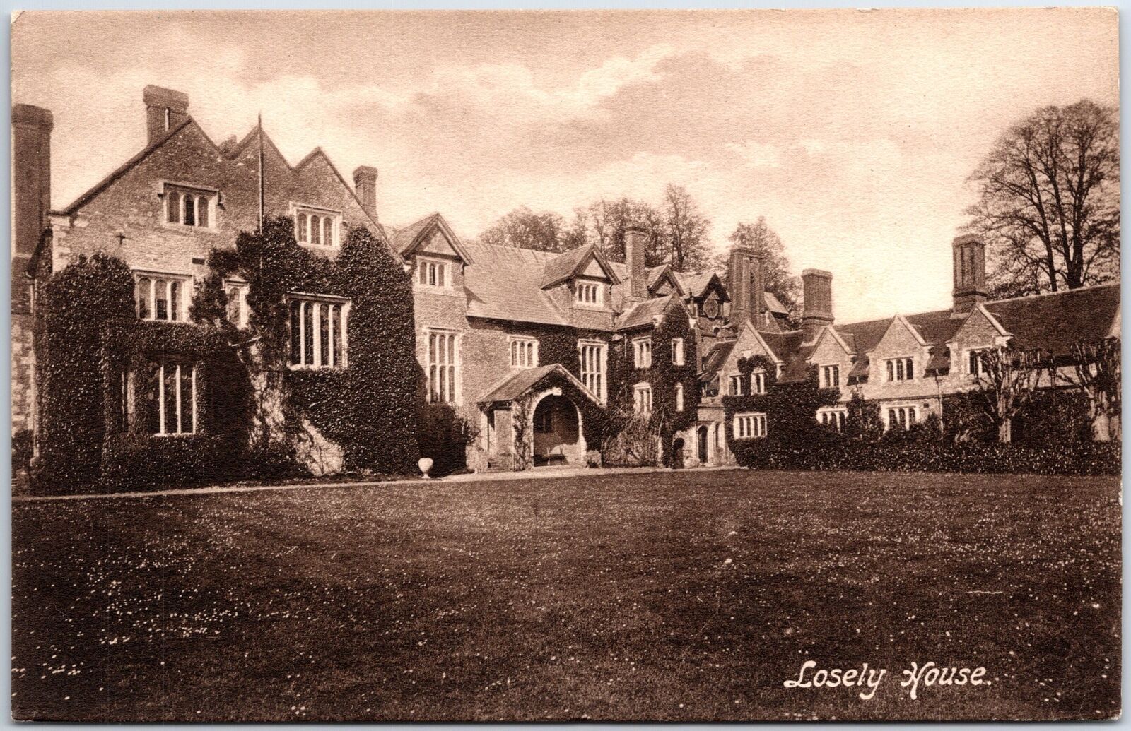 Vintage Postcard Losely House Tudor Manor at Guildford United Kingdom ...