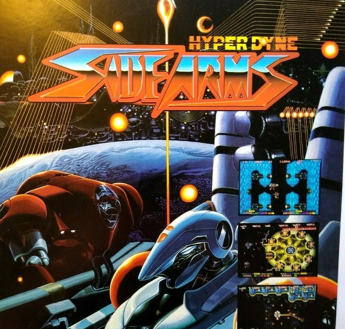 Hyper Dyne Side Arms Arcade FLYER Original 1986 Video Game Art Space ...