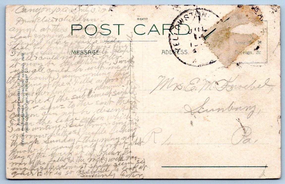 1920'S Wylie Single Tent Exterior Yellowstone Park Haynes Antique ...