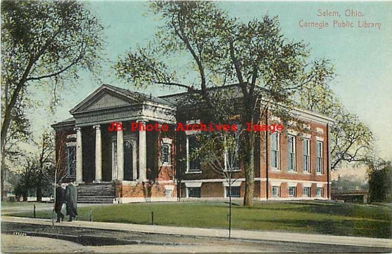 OH, Salem, Ohio, Carnegie Public Library Building, Oriental No 33399 ...