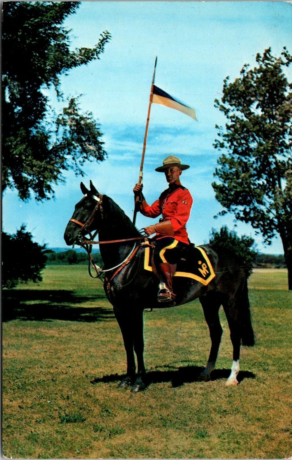 Vintage Postcard Royal Canadian Mounted Policeman in Full Regalia ...
