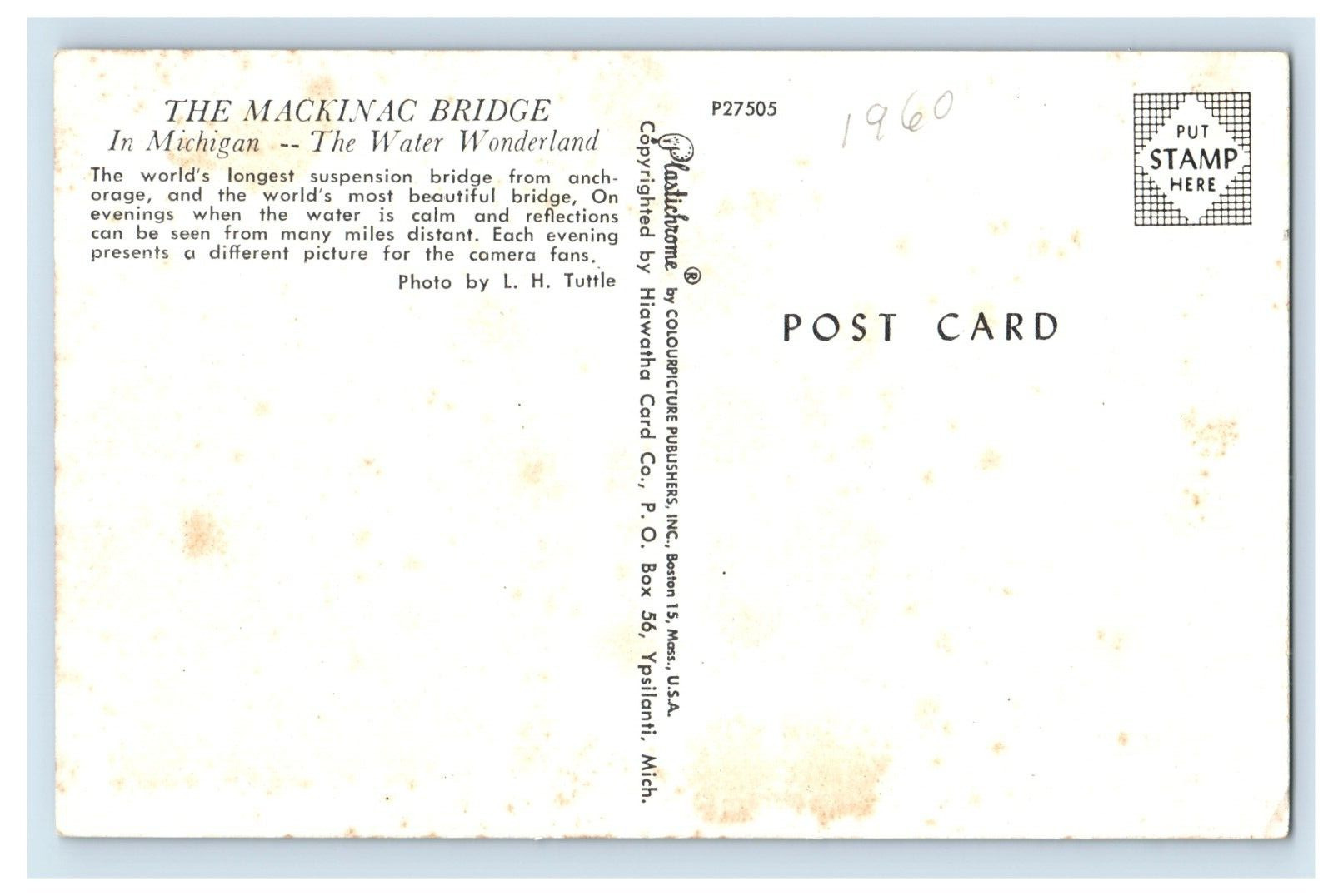 Vintage The Mackinac Bridge Postcard P203E | Other / Unsorted, Postcard ...