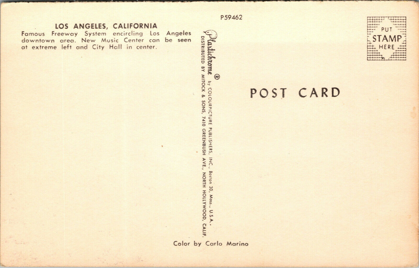 Vtg Greetings from Los Angeles Freeway System California CA Postcard ...