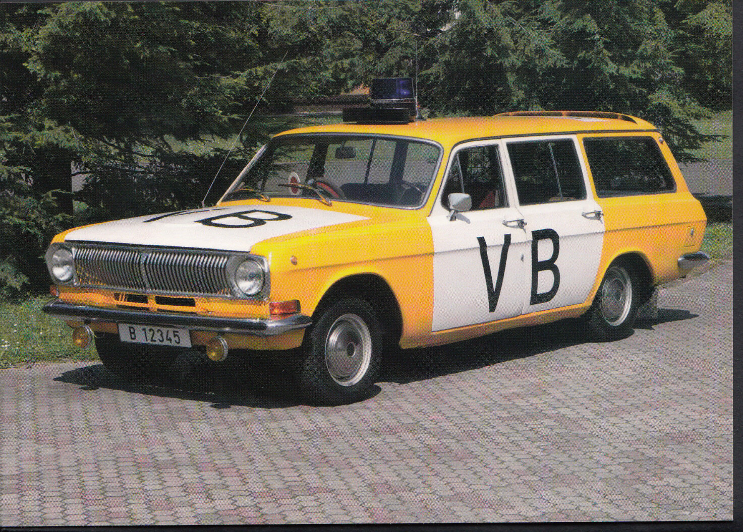 Road Transport Postcard - Czech Police Car - Volha 24 Kombi A7933 ...