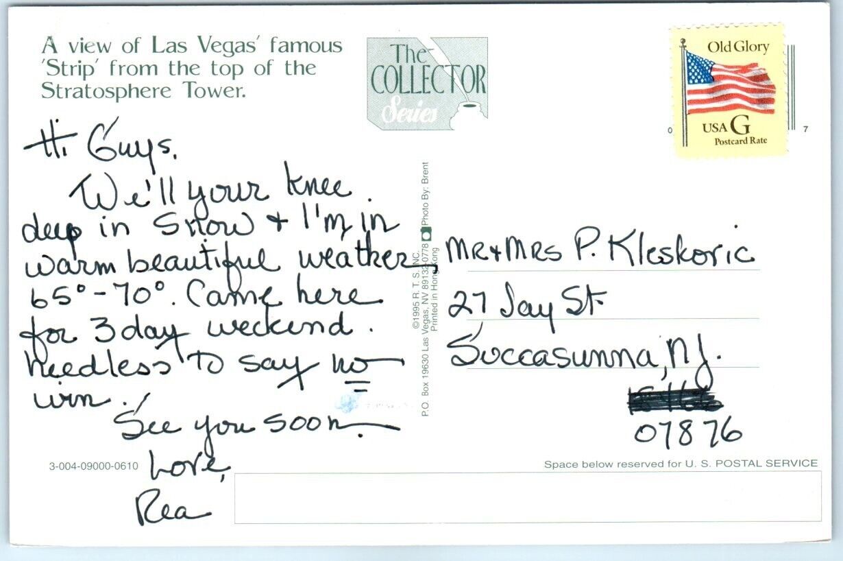 Postcard - The Entertainment And Gaming Capital Of The World - Las ...