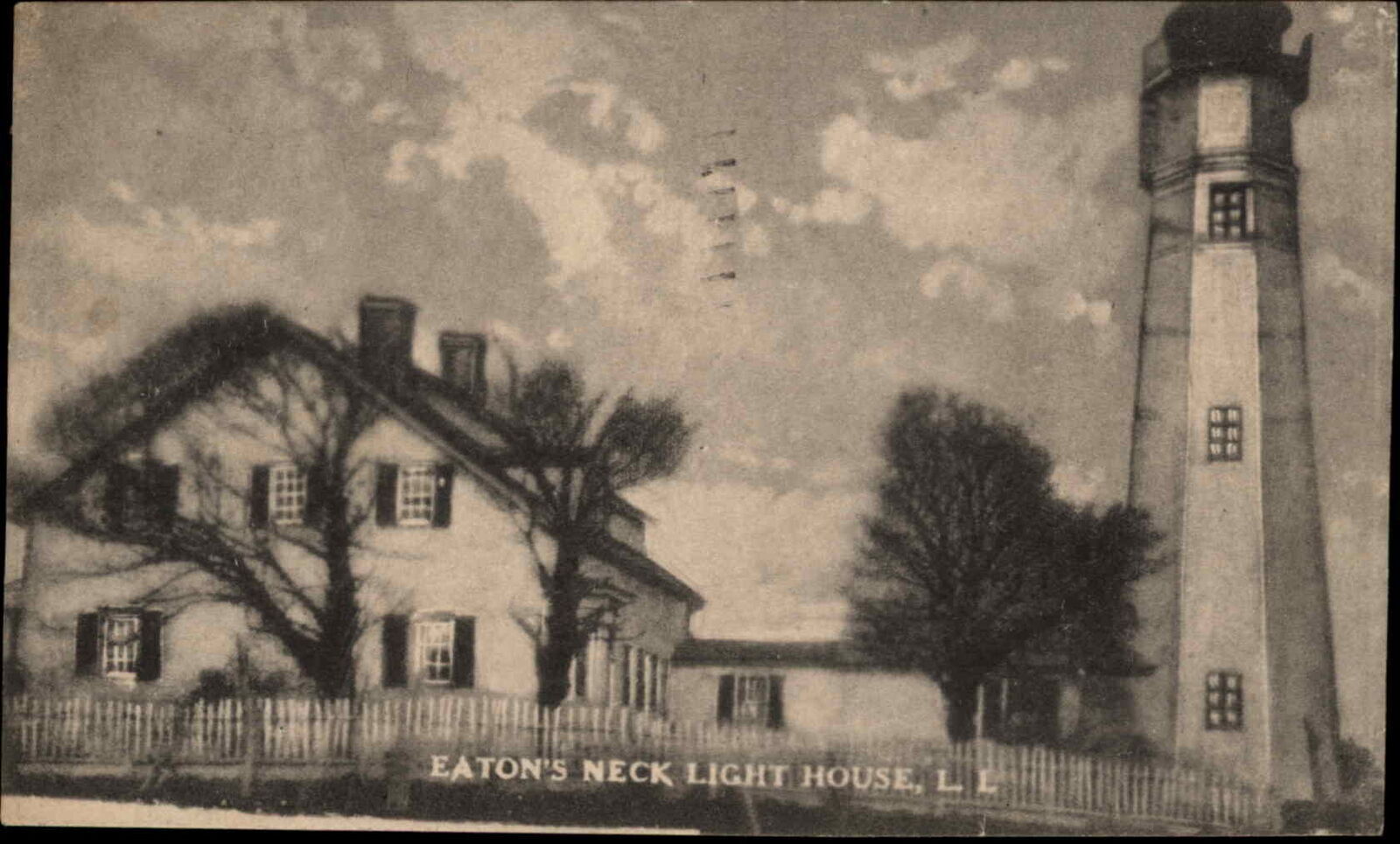 Northport Long Island New York NY Eaton's Neck Lighthouse Postcard #2 ...