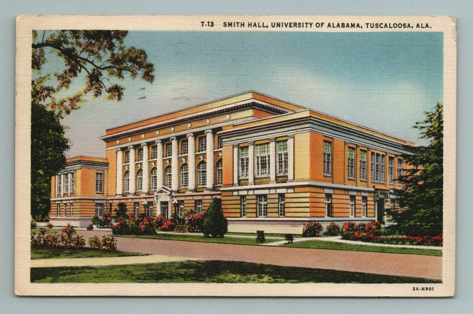 Smith Hall State University Tuscaloosa Alabama Postcard | United States ...