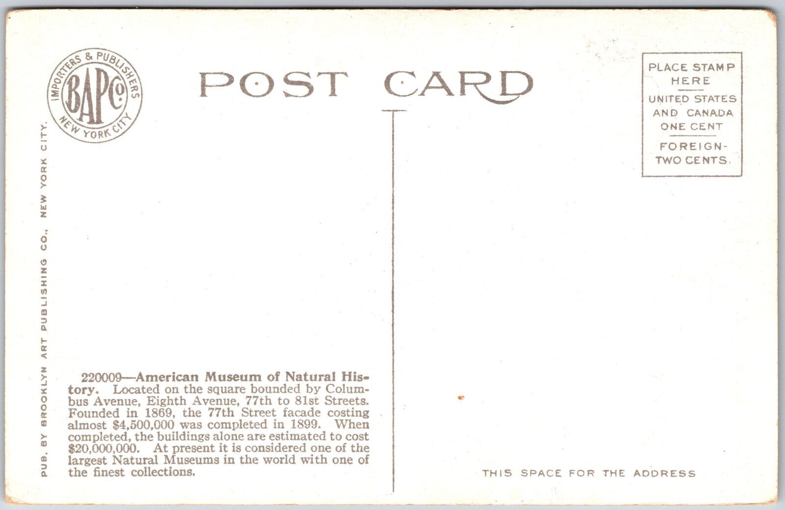 American Museum of Natural History New York City NYC Largest Building ...