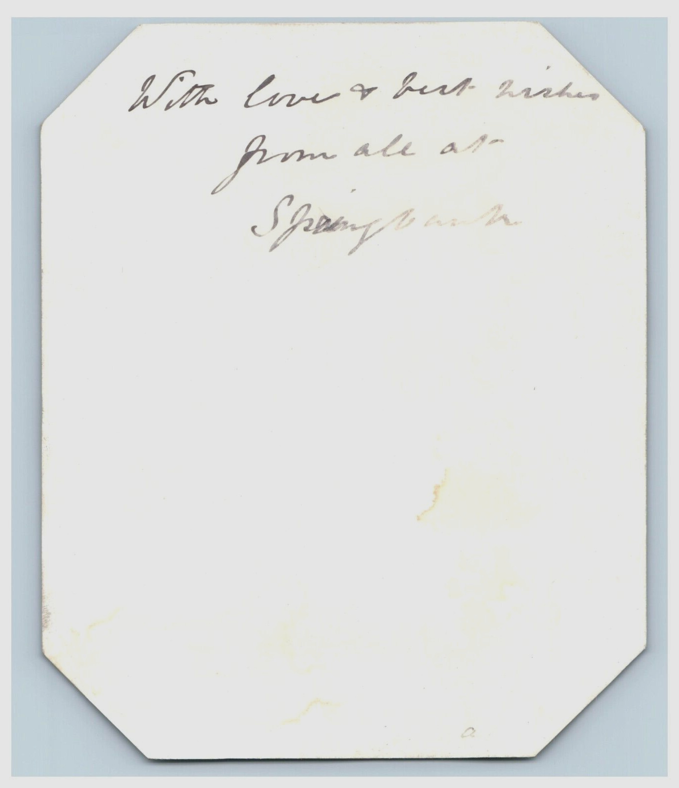 1880s New Year's Card Oak Leaves Acorns Field Scene Poem #6B | Ephemera ...