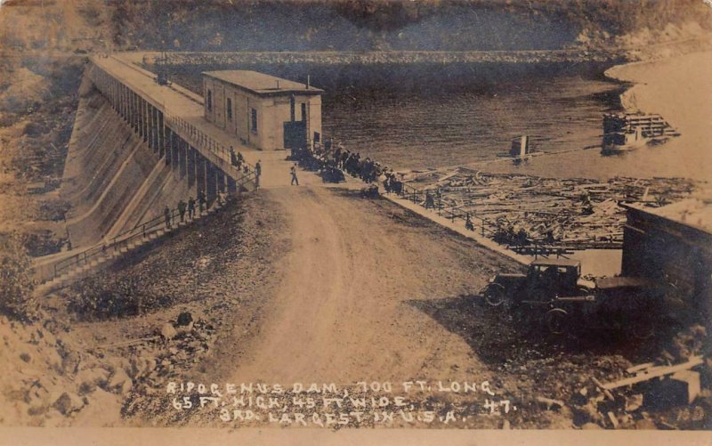 Rppc Ripogenus DAM Millinocket Maine Real Photo Postcard 1927 | United ...