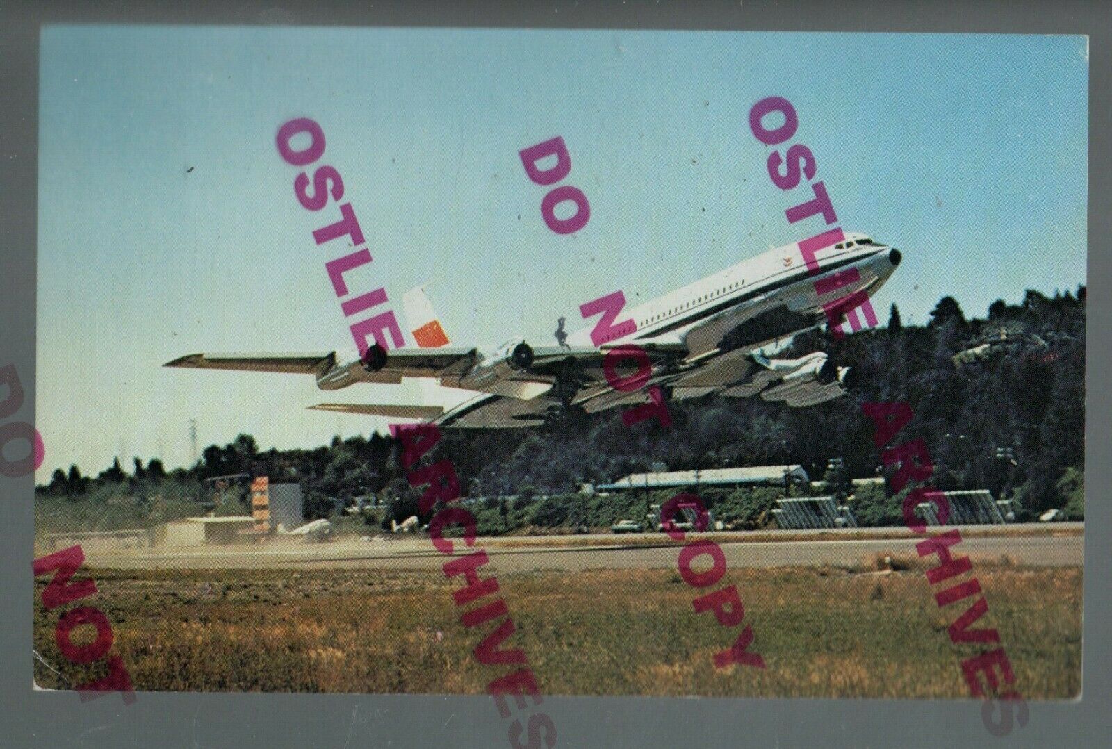 Vintage ADVERTISING Airplane Plane CAAC CIVIL AVIATION China BOEING 707 ...