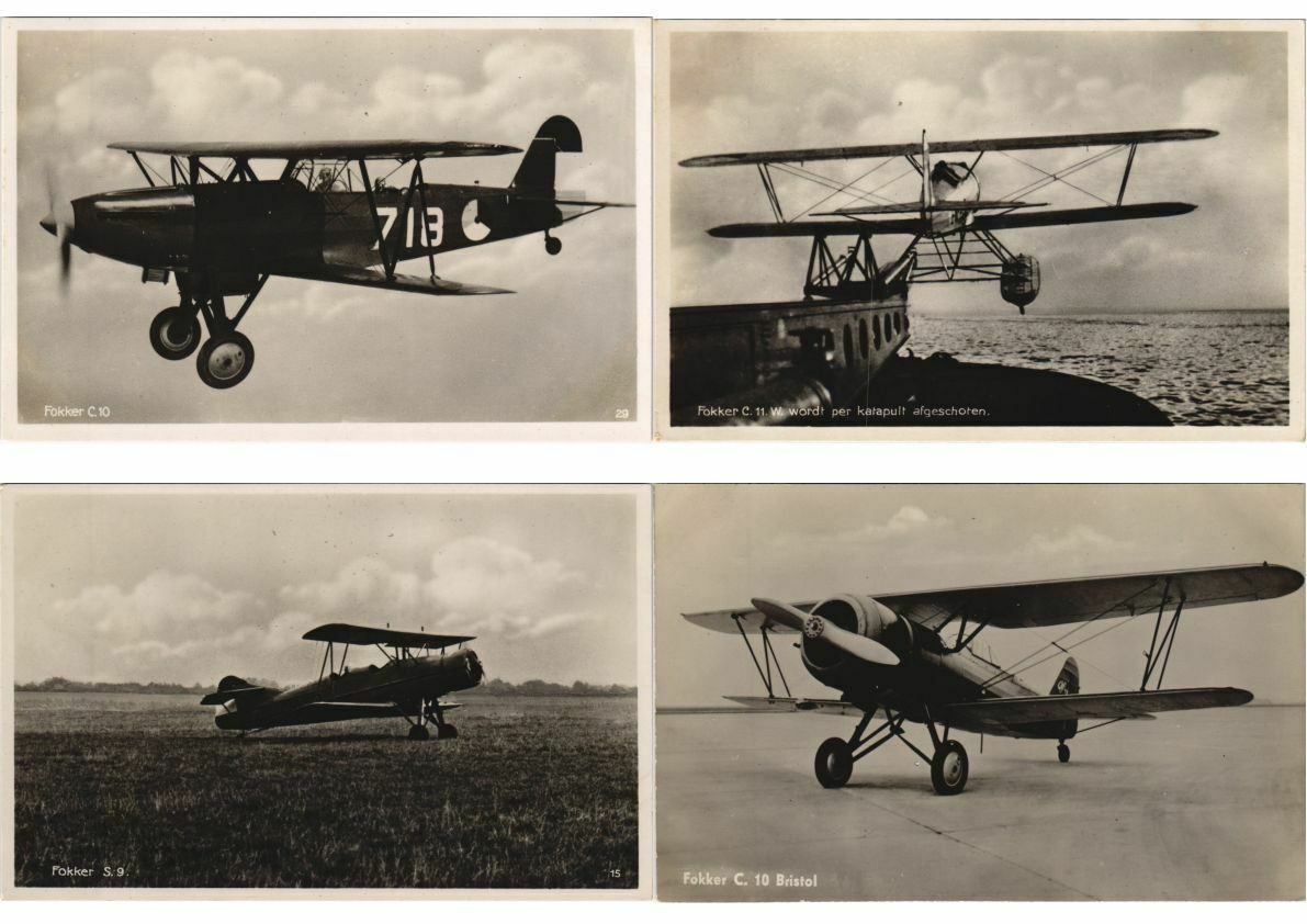 AVIATION, AIRCRAFT FOKKER 15 Vintage White Border Real Photo CP (L2999 ...