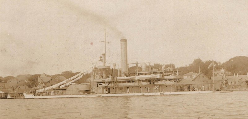 WWI USS Florida Tallahassee BM 9 US Navy Arkansas Class Monitor Photo ...