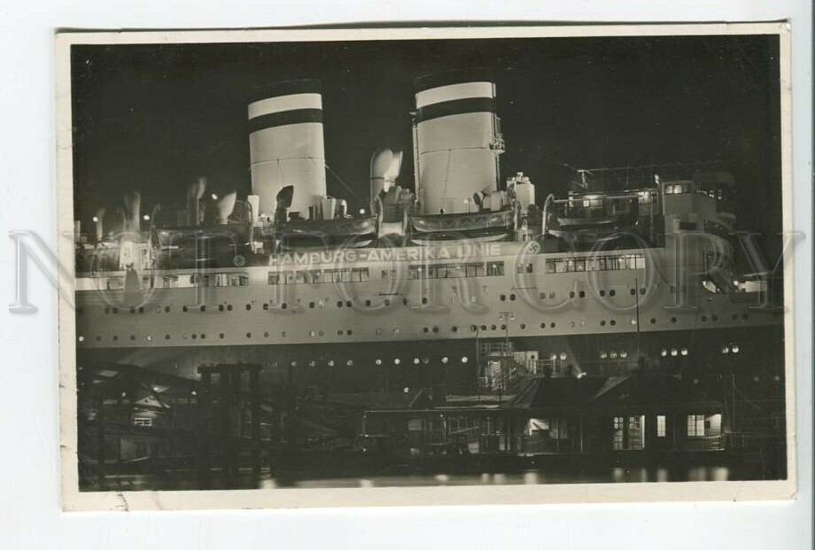 461274 Germany Hamburg Amerika Line ocean liner Vintage photo postcard ...