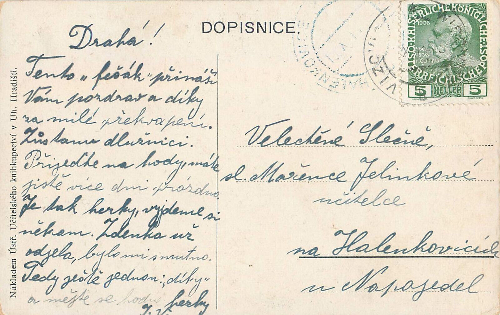 Czech artist A. Frolka folklife of Southern Moravia man with violin ...