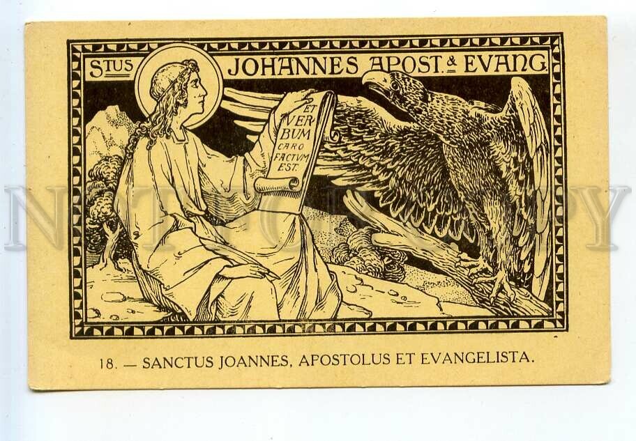 521694 Rene DE CRAMER St.John Apostle Evangelist & Eagle BIBLE Vintage ...