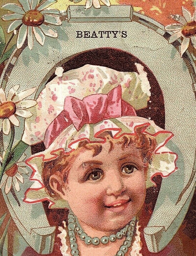 Engraved Beatty's Organs & Pianos Beethoven Organ Victorian Trade Card ...