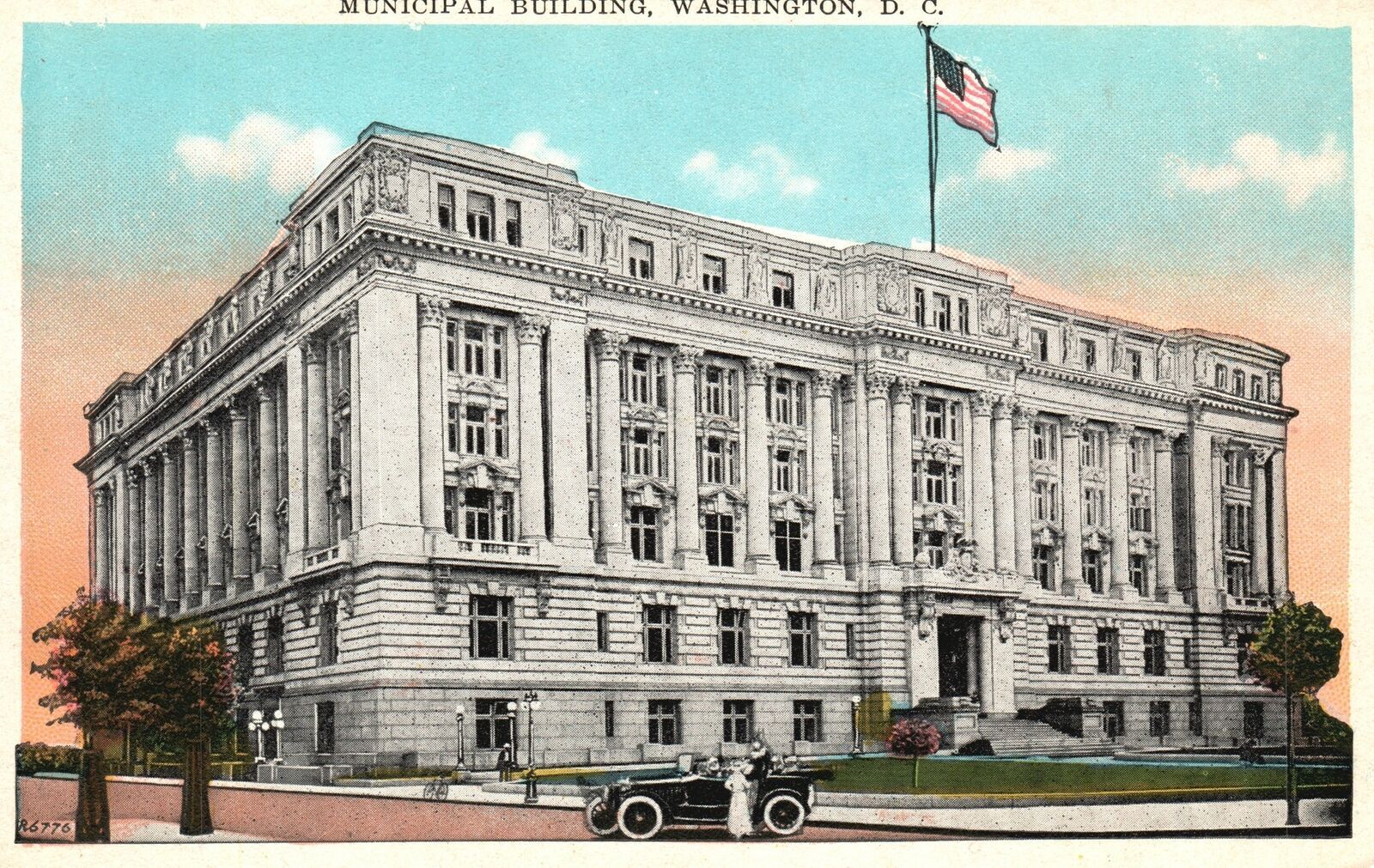 Vintage Postcard 1920's View of The Municipal Building Washington D. C ...