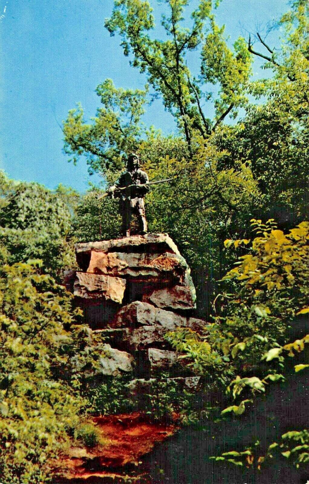 Louisville Ky~Daniel Boone Statue-Cherokee Park~Donated by C C Bickel ...