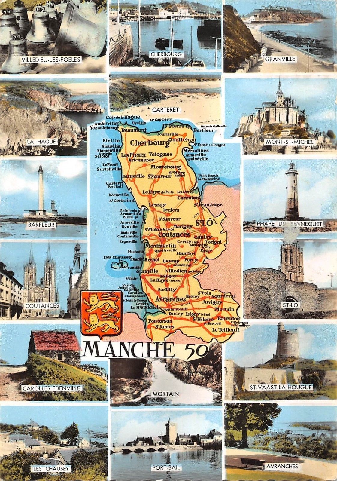 BR49699 Manche map cartes geographiques France | Europe - France ...