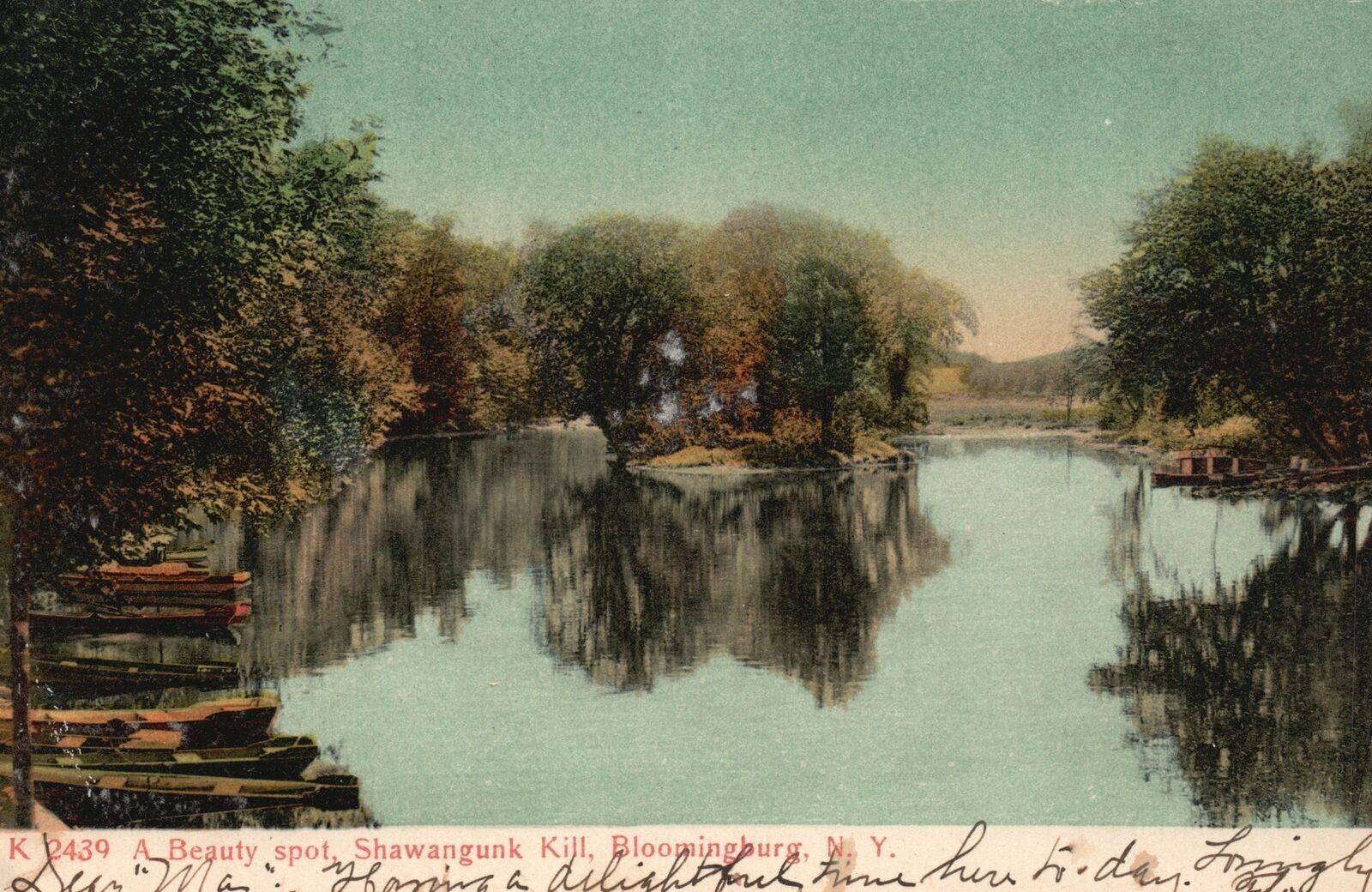 Vintage Postcard 1907 A Beauty Spot Shawangunk Kill Bloomingburg New ...