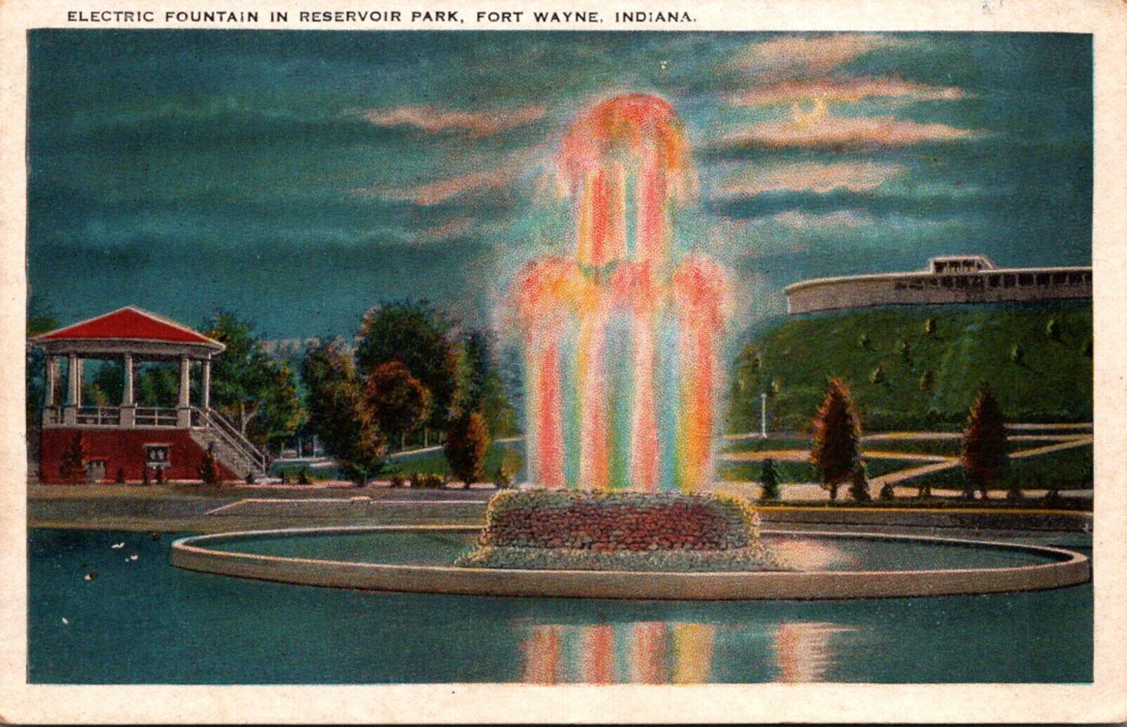 Indiana Fort Wayne Reservoir Park Electric Fountain | United States ...