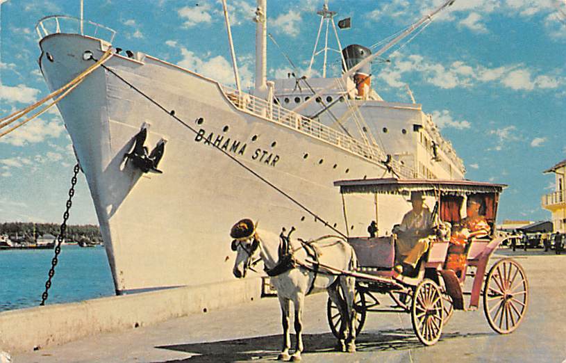 Bahama Star Ship Writing on back | Topics - Other, Postcard / HipPostcard