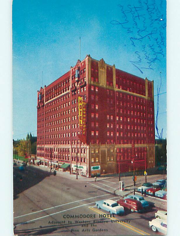 1950's Old Cars & Commodore Hotel Cleveland Ohio OH Q6173 | United ...