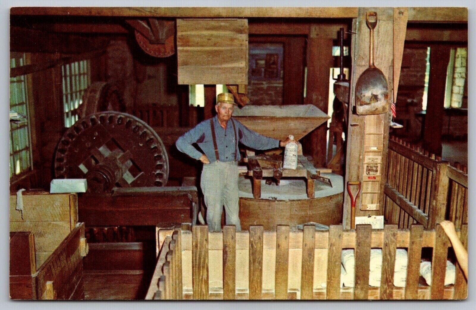 Mitchell IN Spring Mill State Park Historic Hamers Mill Chrome Postcard ...