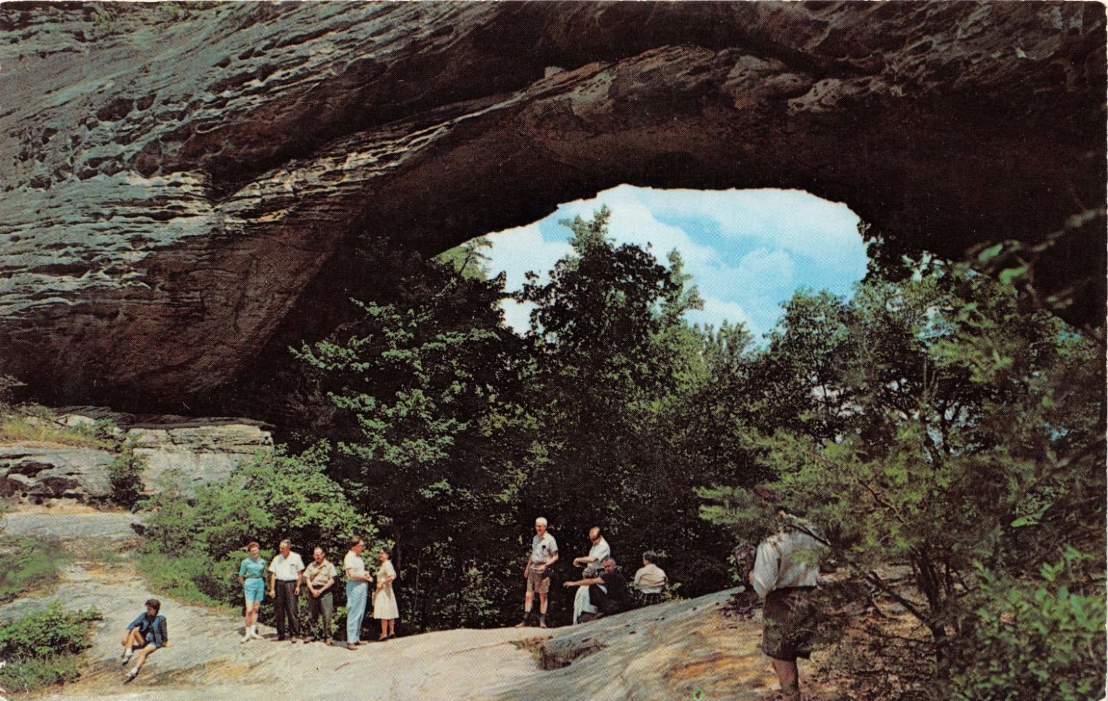 Slade Kentucky Natural Bridge Hikers Postcard C1966 | United States ...