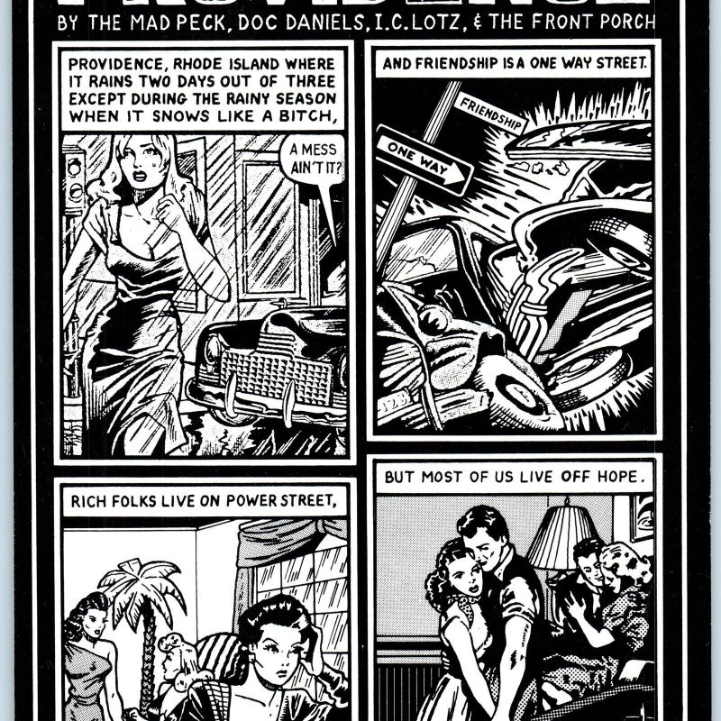 Oversized c1978 Providence Mad Peck Studios Comic Postcard Doc Daniels ...