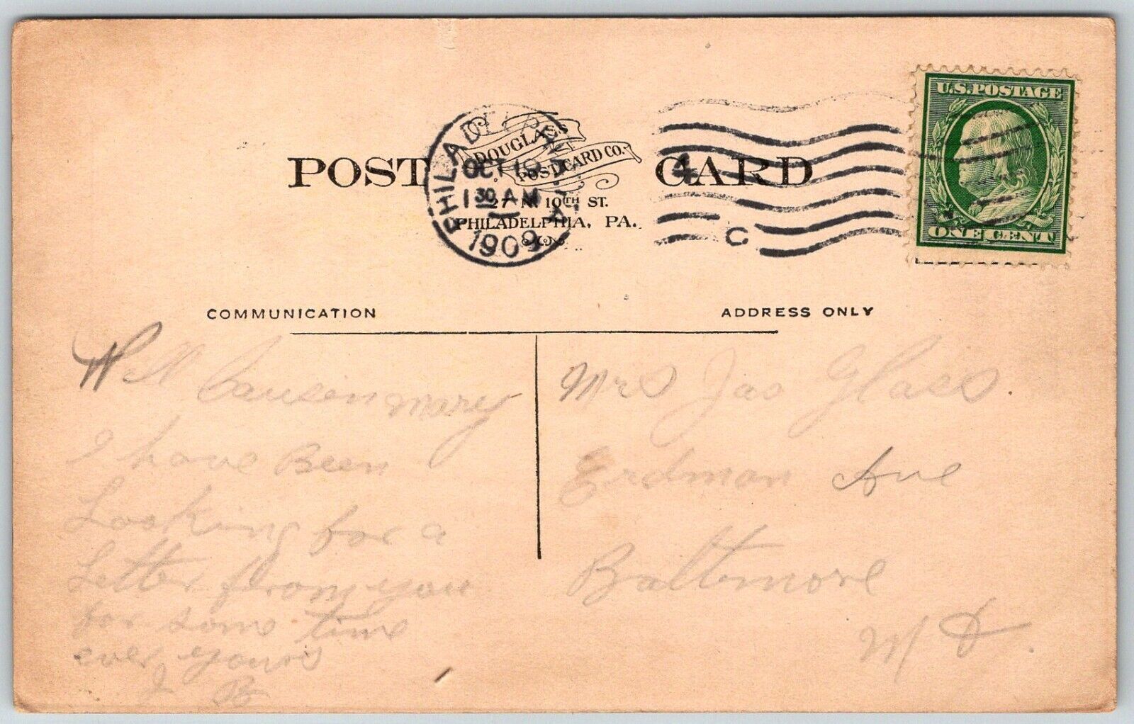 Philadelphia Pennsylvania 1909 Postcard Flying Horses Statue Fairmount ...
