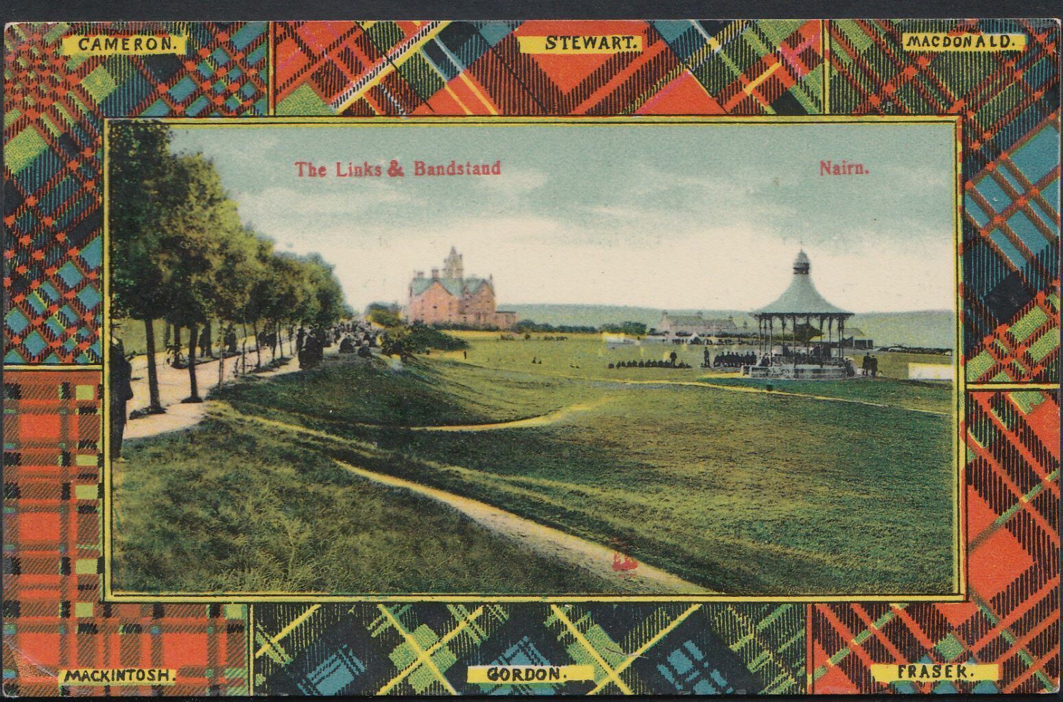 Scotland Postcard - Tartan - The Links and Bandstand, Nairn MB1332 ...