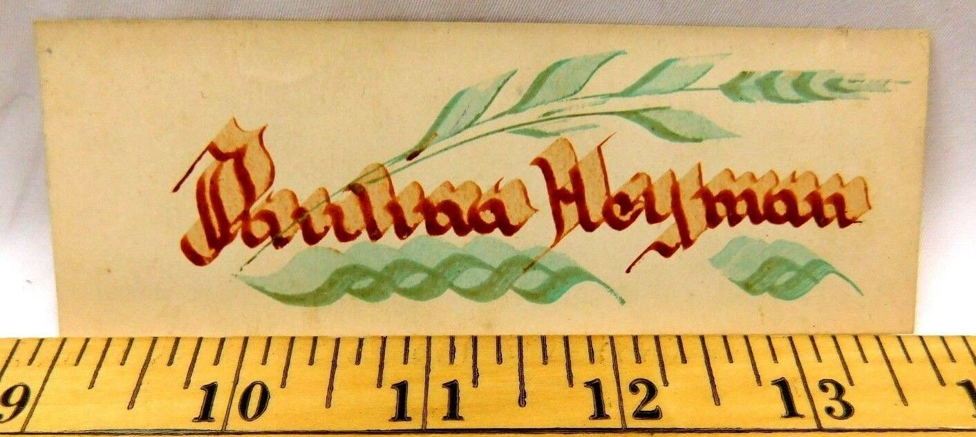 1870's-80's N.J. Rice Automatic Shading Pen Artist Penmanship Sample ...