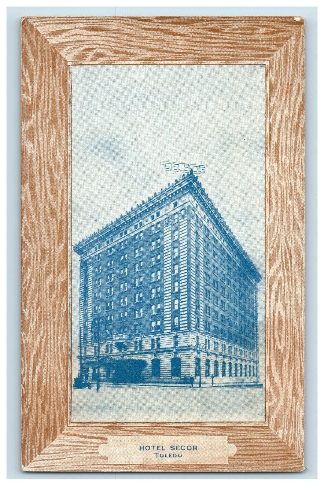Circa 1905-10 Hotel Secor With Wood Border Frame , Toledo, OH Postcard ...