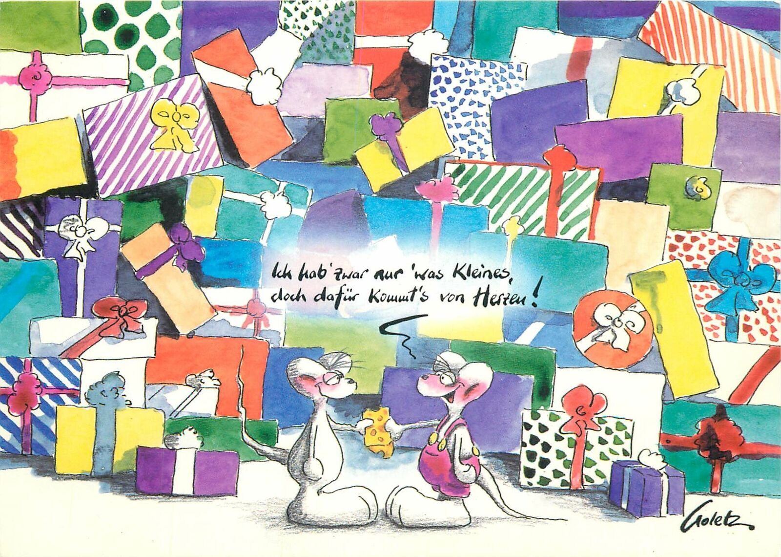 Comic funny illustration animal humor Diddl mouse by Thomas Goletz ...