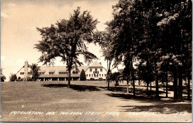 Real Photo Postcard Potawatomi Inn Pokagon State Park in Angola ...