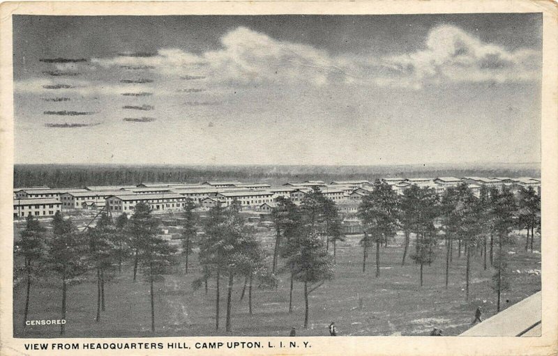 Camp Upton Long Island New York 1918 WWI Postcard View from ...